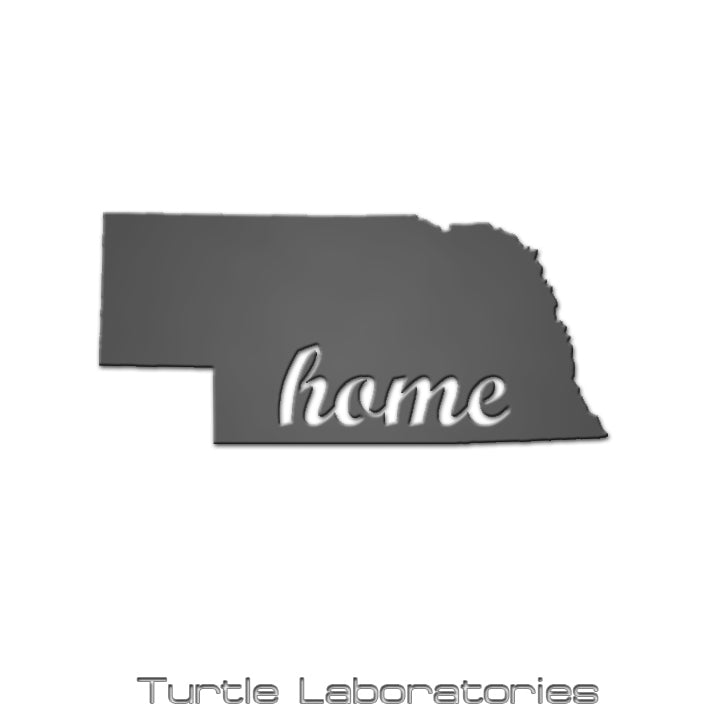 Nebraska State Home Sign – Turtle Laboratories