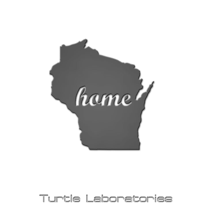 Wisconsin State Home Sign – Turtle Laboratories