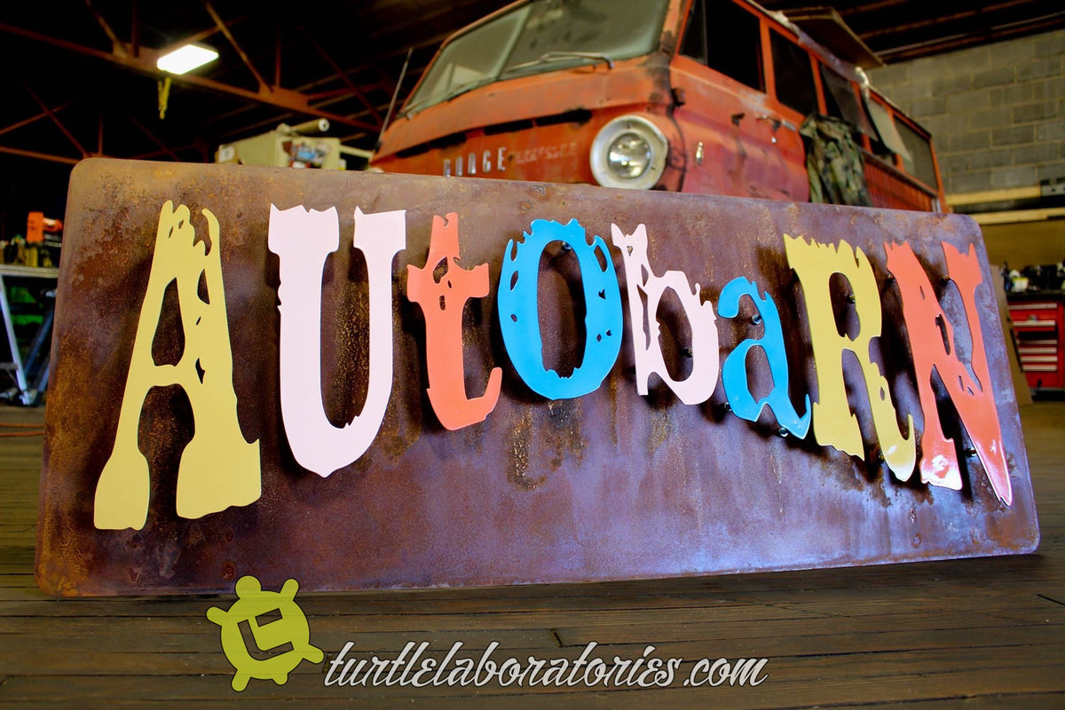 Autobarn Sign – Turtle Laboratories