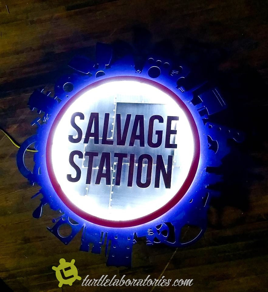 Salvage Station Sign – Turtle Laboratories