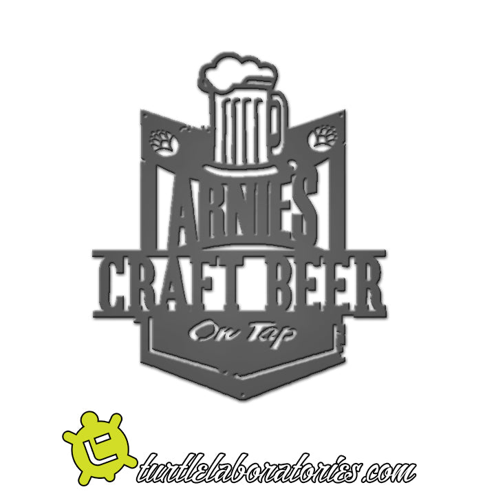 Custom Craft Beer on Tap Name Sign – Turtle Laboratories