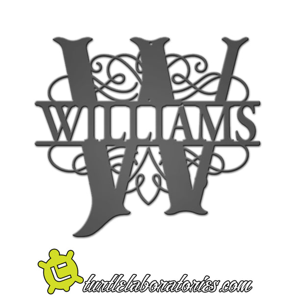 Monogram Split Letter - W – Turtle Laboratories